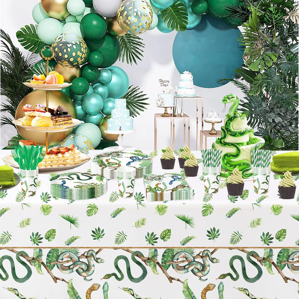 Snake Party Decorations - Reptile Theme Snake Birthday Party Supplies ...