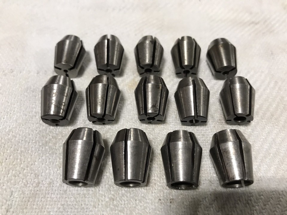Universal Engineering WW Double Taper Collet Lot & Chuck Extensions ...