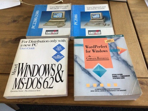 Amstrad PC2086 User Maunual & MS DOS Guide plus 2 others | eBay