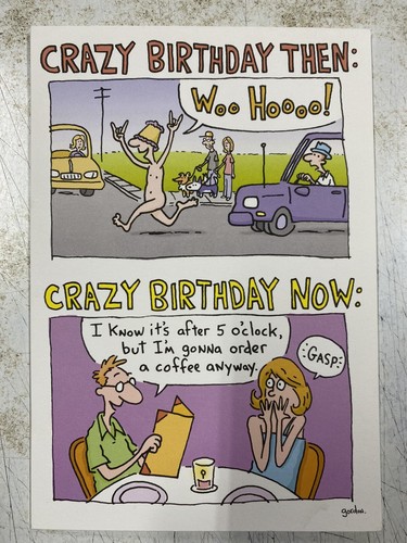Hallmark Shoebox Humor Greeting Card Crazy Birthday Then Woo Hooooo | eBay