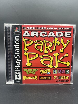 Arcade Party Pak Game PlayStation PS1 RAMPAGE, 720 - CIB TESTED ...