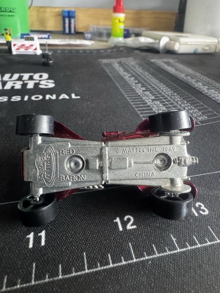 Vintage 1969 Hot Wheels Red Baron Car Rat Rod Roadster Helmet | eBay