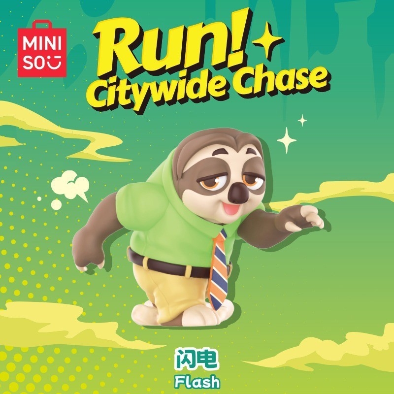 MINISO Disney Zootopia Run！City Wide Chas Series Blind Box Figure Art ...