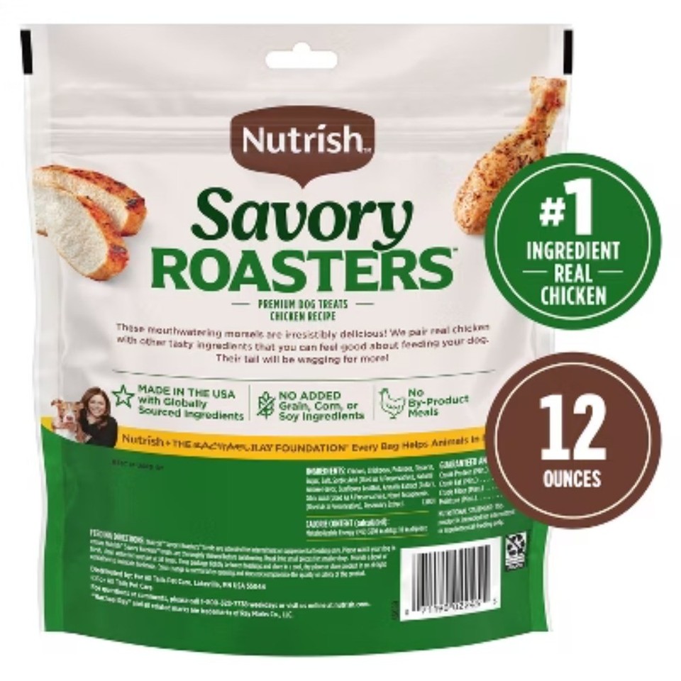 Nutrish Savory Roasters Grain Free Chewy Chicken Dog Treats-12oz | eBay