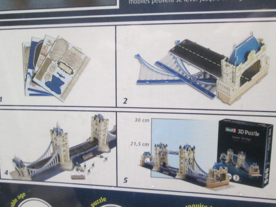 Revell Tower Bridge 3D Puzzle REV 00207 Model Kit Larger Kit 79.5cm ...