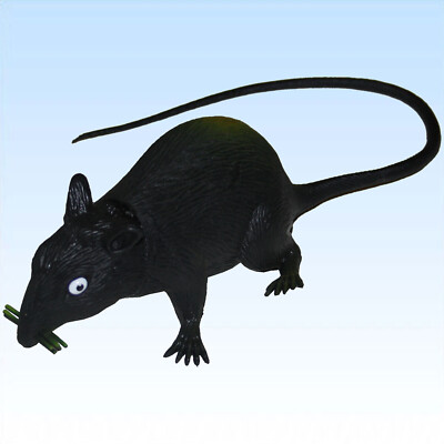 Ratte 39cm lang mit Schwanz quietscht Ratten Schreck Ekel Maus Spinne ...
