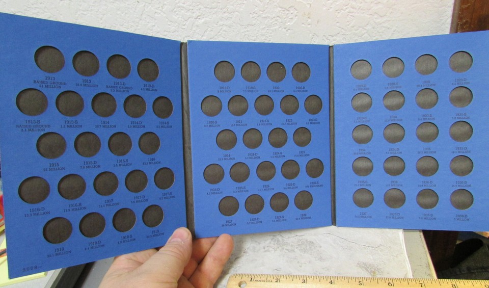 Whitman Coin Folder, Buffalo Nickels 1913 to 1938, coin collecting ...