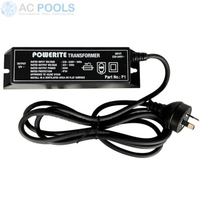 Powerite P1 Pool Light Transformer 12v Single Output 50VA (50 Watt) | eBay