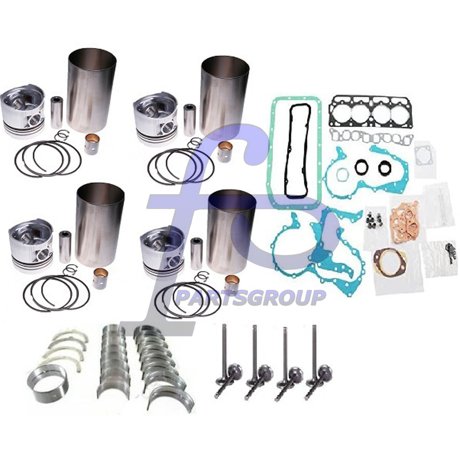 For Toyota 4P Engine Rebuild Overhaul Kit 3-4F FD10~25 5FG10~30 ...