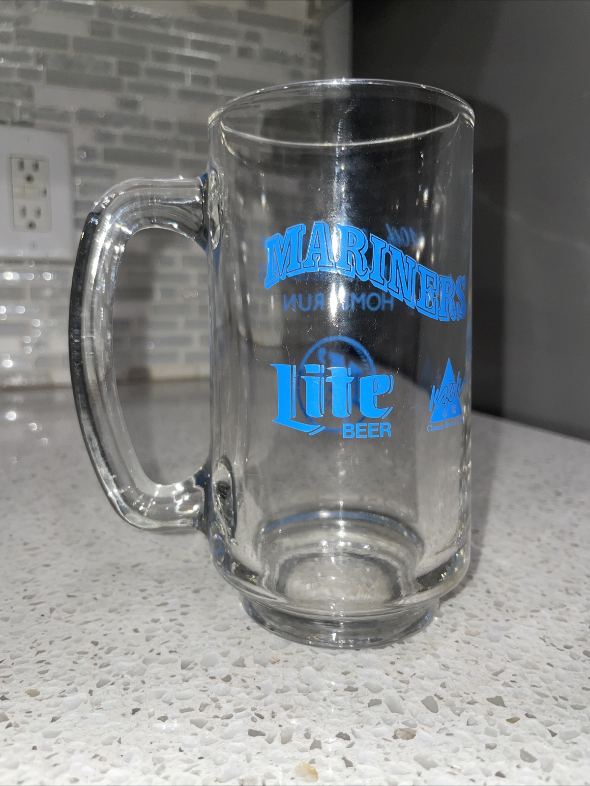 Rare Old Logo MLB Seattle Mariners Baseball Souvenir Glass Mug 10th ...