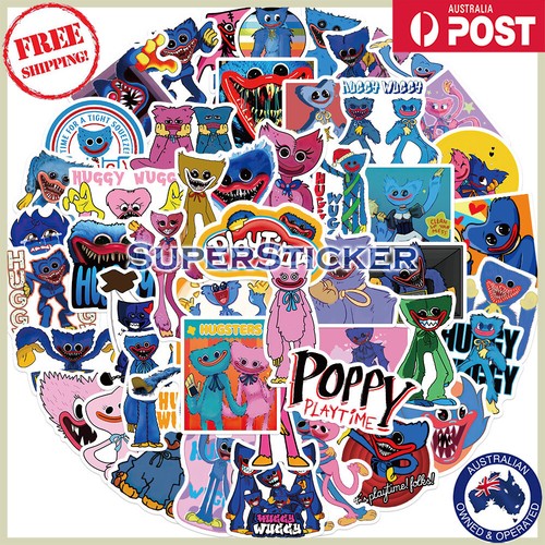 50pcs Poppy Playtime Huggy Wuggy Game Stickers Skateboard Laptop Car ...