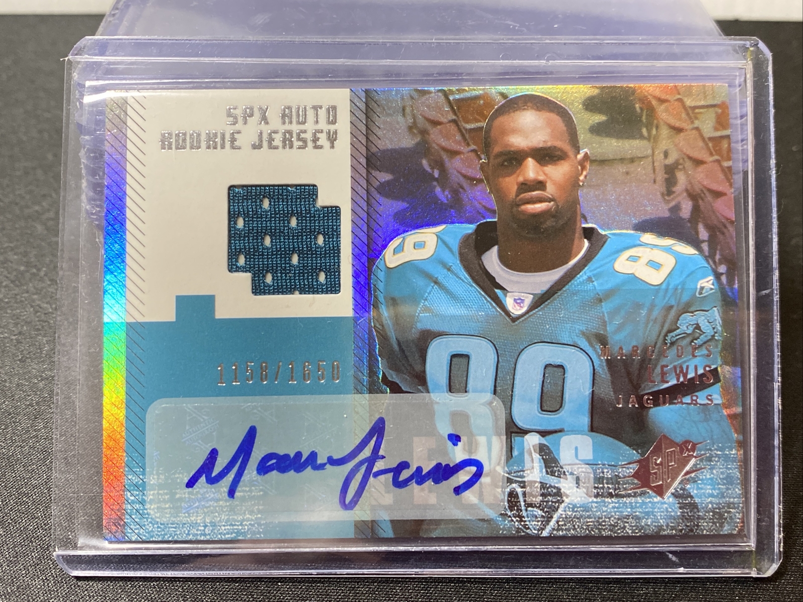 2006 SPx Auto Rookie Jersey 1158/1650 Marcedes Lewis #212 Rookie Auto ...