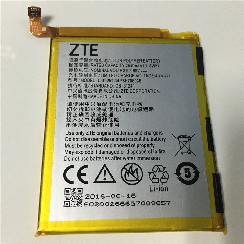2540mAh Original Li3925T44P8h786035 Battery For ZTE Blade BA910 A910 3 ...