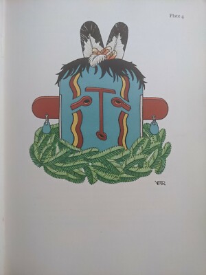 1941 PRINT CEREMONIAL COSTUME PUEBLO INDIANS HEHEA HOPI MASK EVERGREEN ...