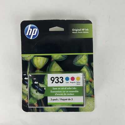 Genuine HP Ink Cartridges: Model 933, Cyan, Magenta, Yellow - 3 Pack ...