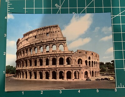 Rome Italy The Colosseum Vintage Architectural Landmark Postcard | eBay