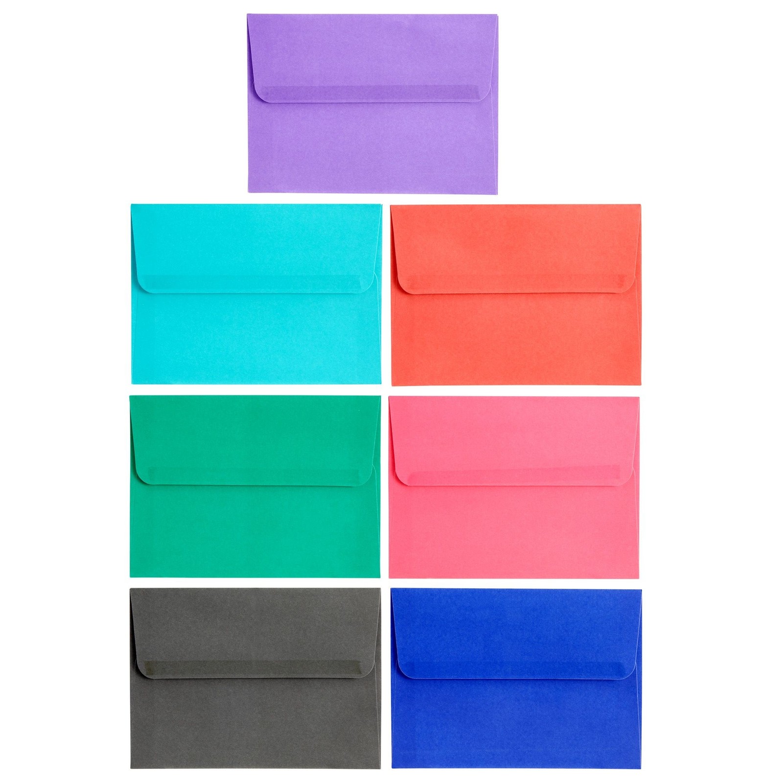 100 Pack Colored Envelopes 5x7 for Mailing, A7 for Invitations ...