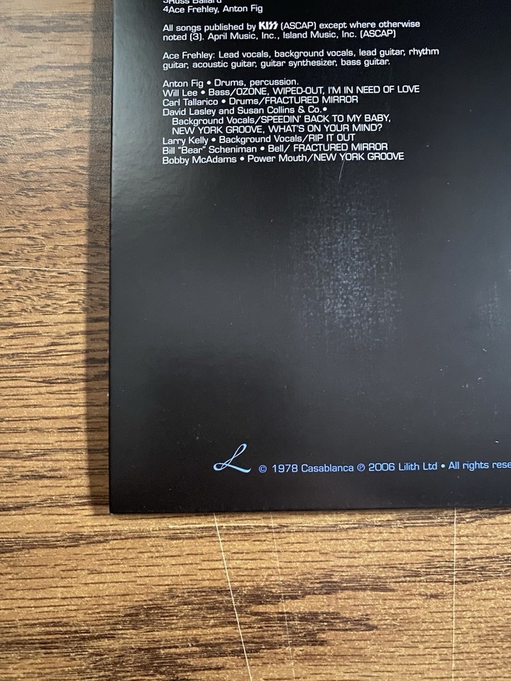 KISS 2006 ACE FREHLEY SOLO ALBUM PICTURE DISC | eBay