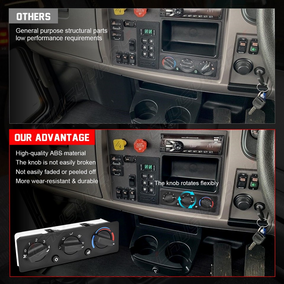 A/C Climate Control Module Panel Replacement Q21-6119 For Peterbilt ...