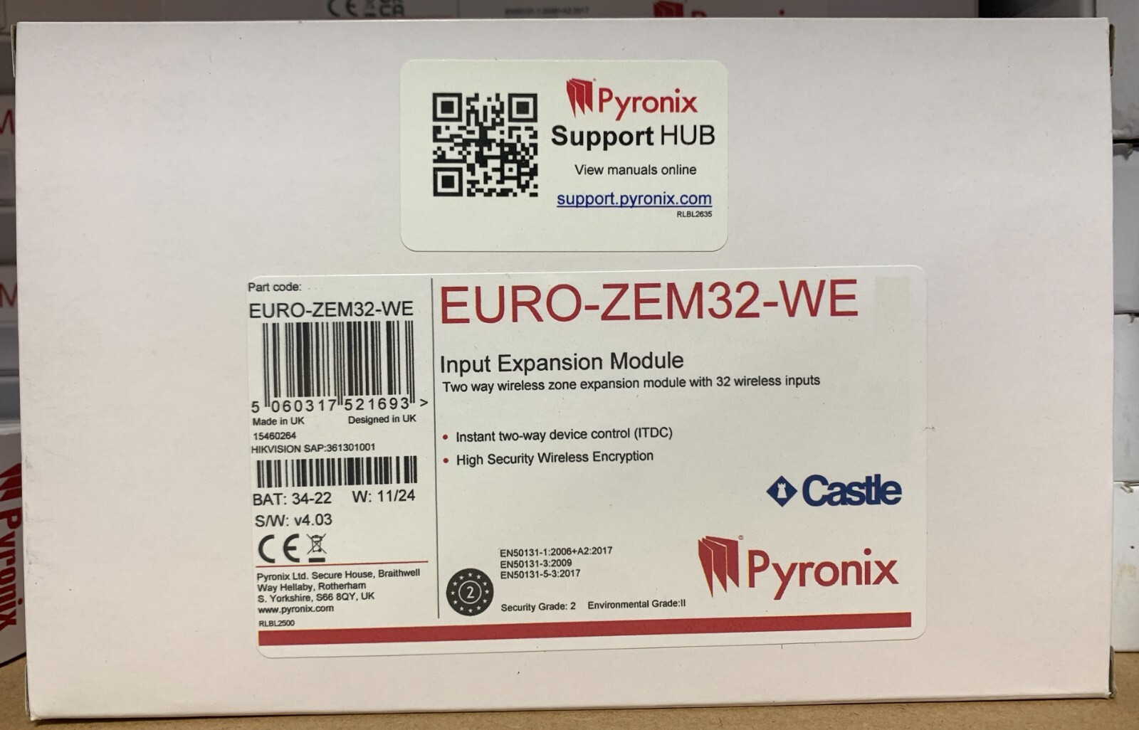 Pyronix EURO-ZEM32-WE Wireless Expander Module - White for sale online ...