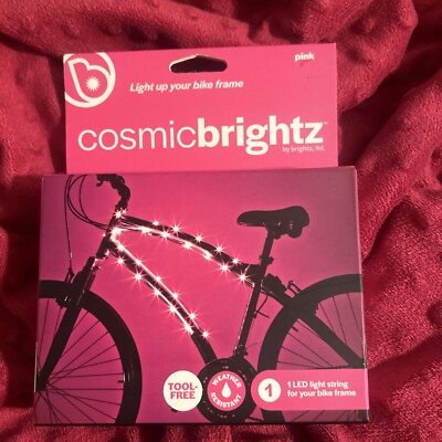 Go Brightz LED Bicycle Frame Accessory Lights Pink 1 LED Light String ...