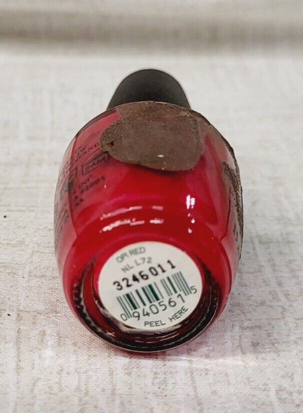 OPI OPI RED Red Shimmer Shade Nail Polish Lacquer NL L72 *IMPERFECT* | eBay