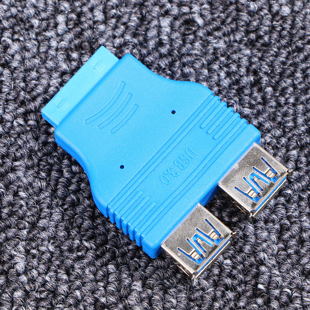 2 Port USB 3,0 Splitter Adapter Dual Usb Anschlüsse 20 Pin Header | eBay