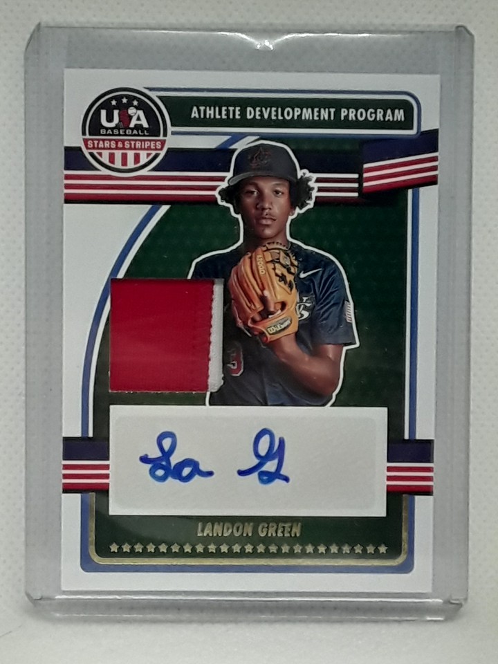 Landon Green 2023 USA Baseball Stars & Stripes - Prime Relic AUTO (25/ ...