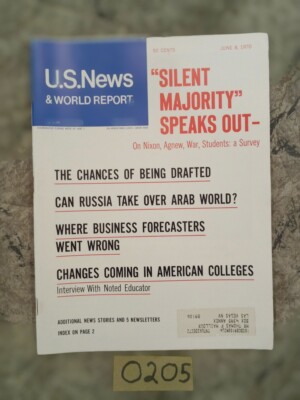 U.S. News & World Report Magazine / June 8 1970 / Silent Majority ...