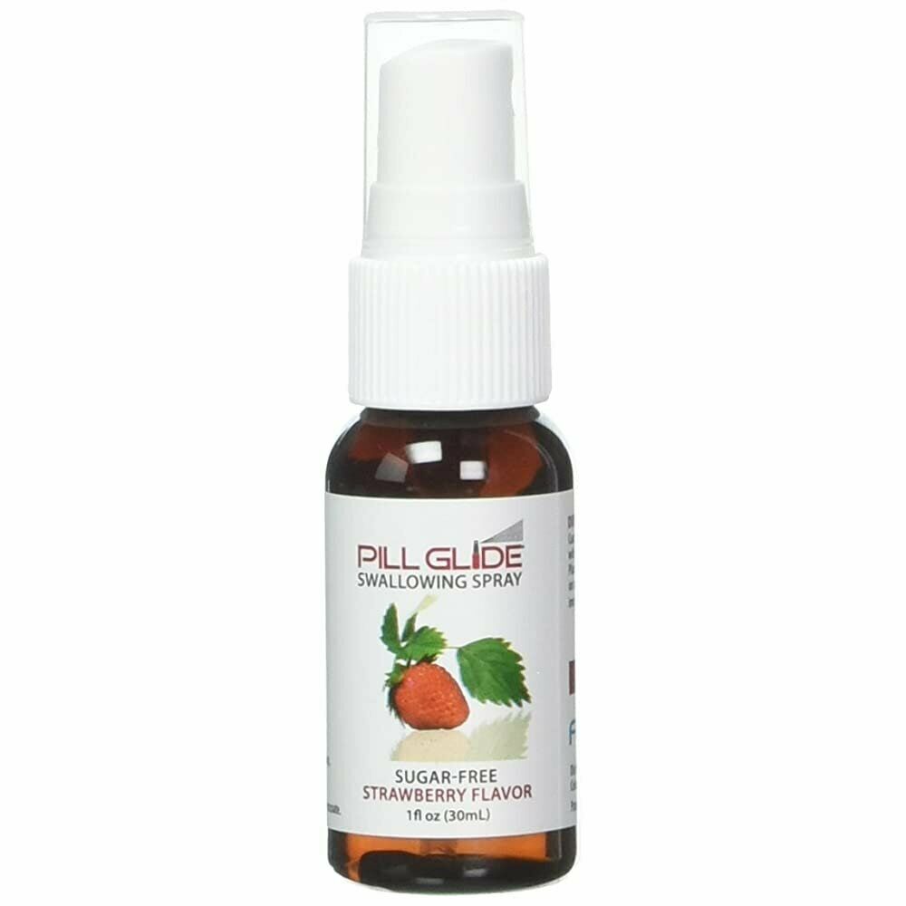Pill Glide Swallowing Spray Strawberry Flavor Sugar-Free and Dye-Free 1 ...