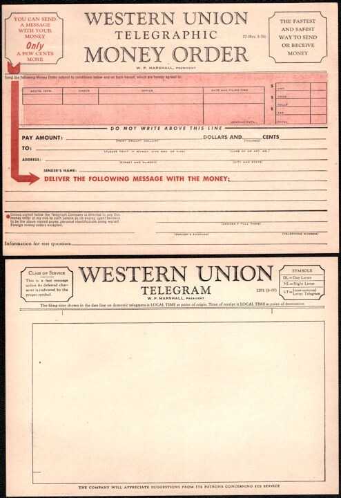 Western Union Money Order Blank Minor UI Issue In The Payment Set Up