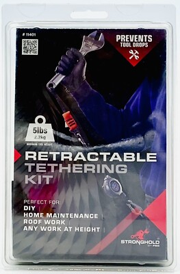 Stronghold PSG - Retractable Tethering Kit - 5lbs Max -For Tool Drop ...