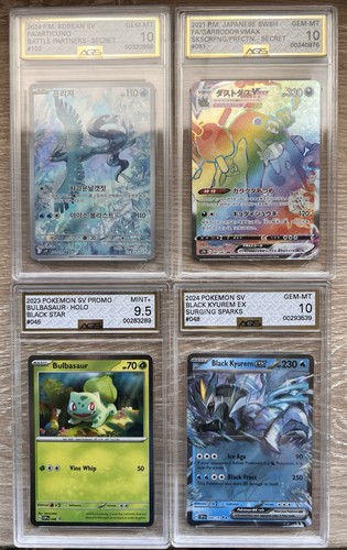 Poke’mon AGS Graded Slab Lot Of 4 Gem Mint (9.5+ And 10) | eBay