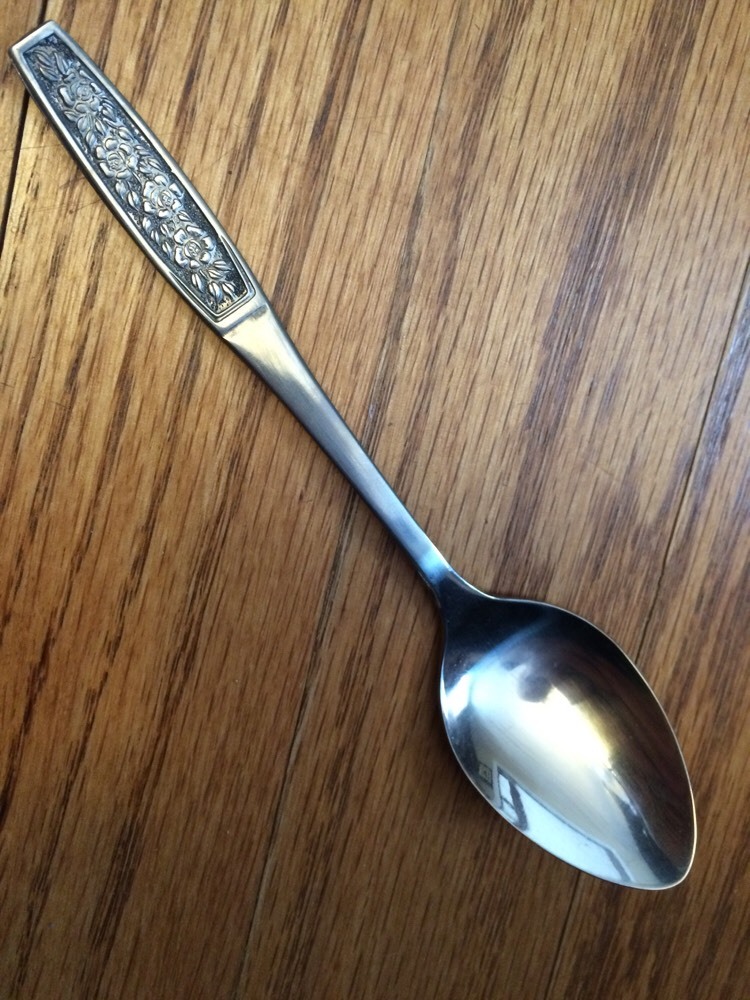 Customcraft Stainless CUS10 Floral Textured Flat Tip TEASPOON 6 1/8" | eBay