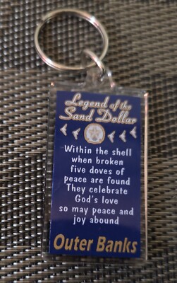 Outer Banks "Legend of the Sand Dollar" Plastic Double Sided Keychain ...