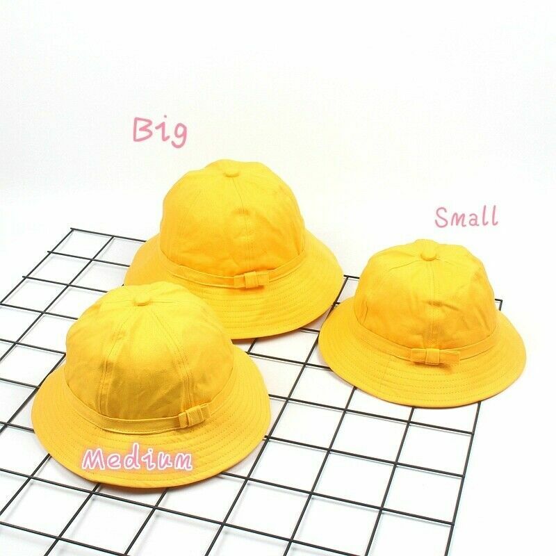 Kid Adult Bucket Hat Fishing Camping Cap Wide Brim Kawayi Bowknot ...