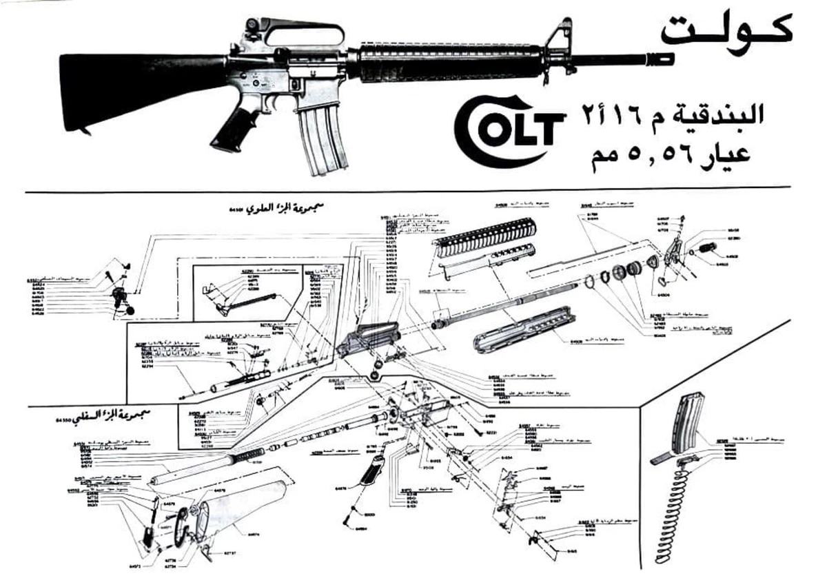 M16a2 Parts Diagram