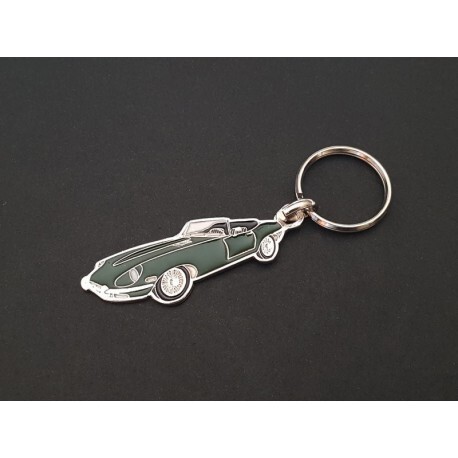 Jaguar E-Type Roadster Profile Keychain, E-Type V12 XKE, XK-E ...