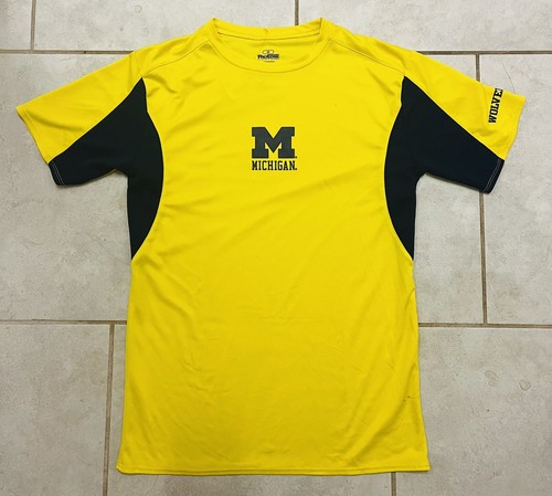 Michigan Wolverines Yellow Logo T Shirt Men’s Size Medium | eBay