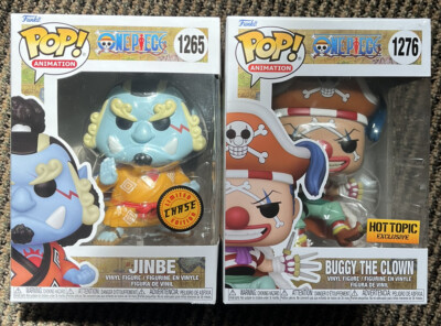 Funko Pop! One Piece Jinbe Case And Funko Pop! One Piece Buggy The ...