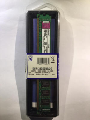 2GB (1x2GB) PC3-10600 DDR3-1333 Kingston PC Memory RAM Kvr1333d3n9/2g R ...