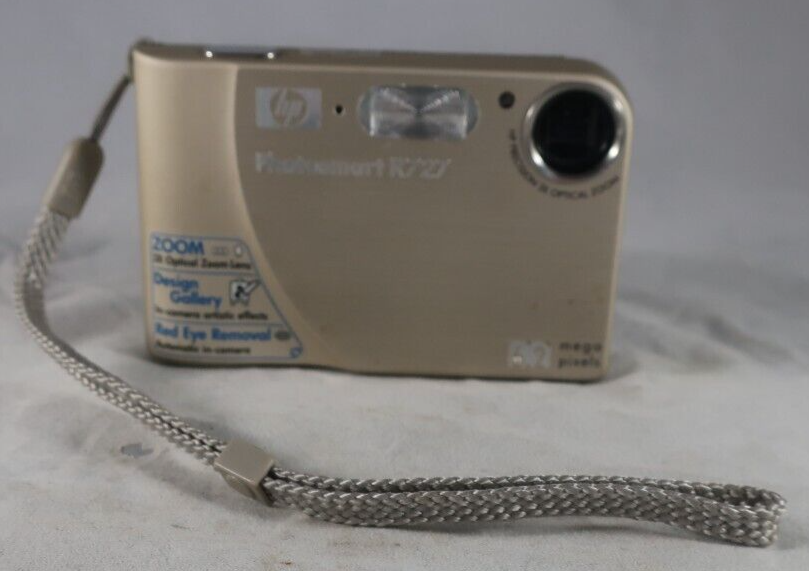 HP Photosmart R727 6.2MP Digital Camera w/ Batteries, Charger, SD Card ...