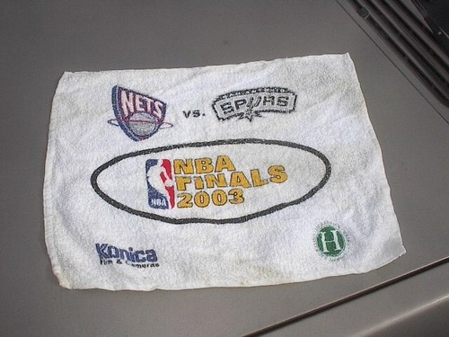 2003 NBA Finals Rally Towel New Jersey Nets vs San Antonio Spurs | eBay