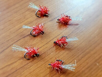 12, # 8 Red Estaz Flash Flies. Salmon and Steelhead Flies, Salmon River ...