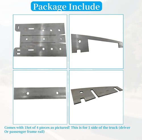 Crew Cab Short Bed Center Frame Rail Rust Repair for 2003-18 Dodge Ram ...