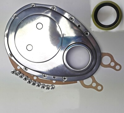NEW Small Block Chevy Aluminum Timing Chain Cover SBC 305 307 327 350 ...