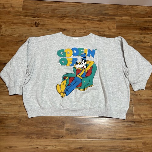 Vtg 90's Mickey & Co Goofin’ Off Goofy Sweatshirt XXL | XXXL (READ ...