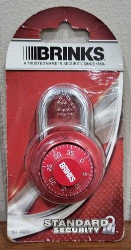 Brinks Security Red Combination Lock New in Package | eBay