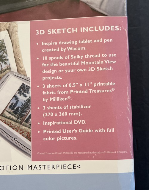 Husqvarna Viking 3d Sketch Inspira Drawing Wacom (920093026) for sale ...