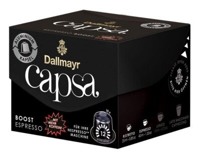 Dallmayr Capsa BOOST ESPRESSO Coffee Pods Nespresso - 10 Capsules | eBay